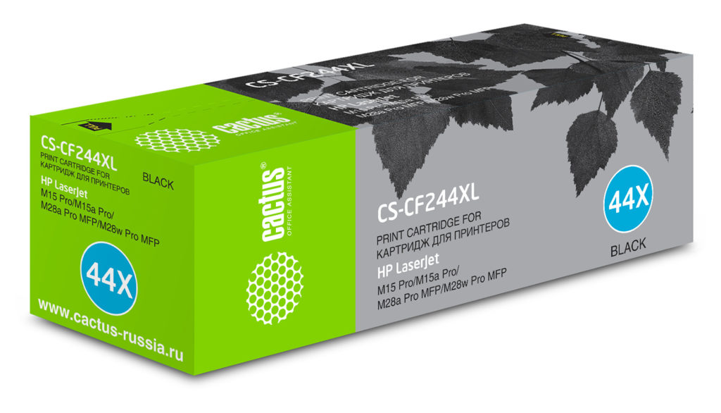 Картридж лазерный Cactus CS-CF244XL черный (3000стр.) для HP LJ M15 Pro/M15a Pro/M28a Pro MFP ...